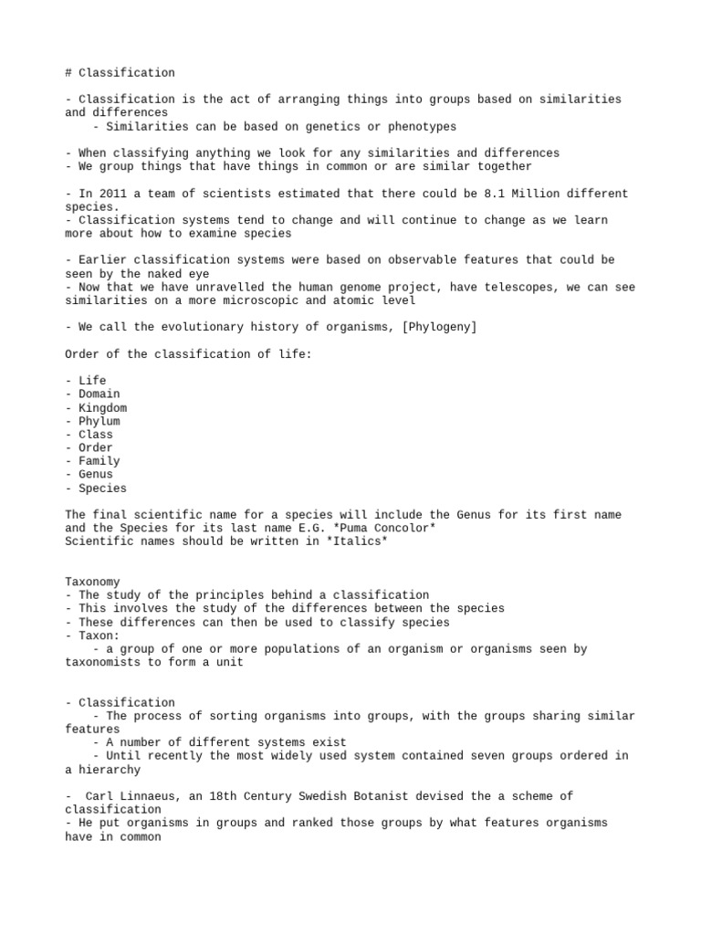 Classification Bio Lol | PDF | Archaea | Taxonomy (Biology)