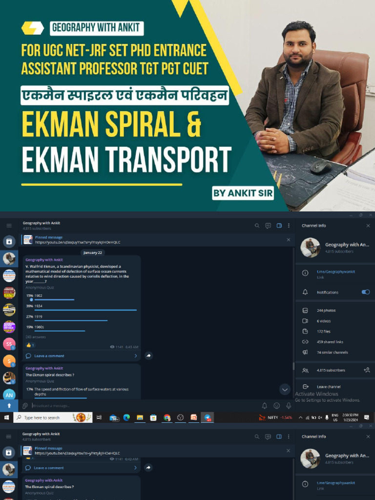 Ekman Model | PDF | Oceans | Oceanography