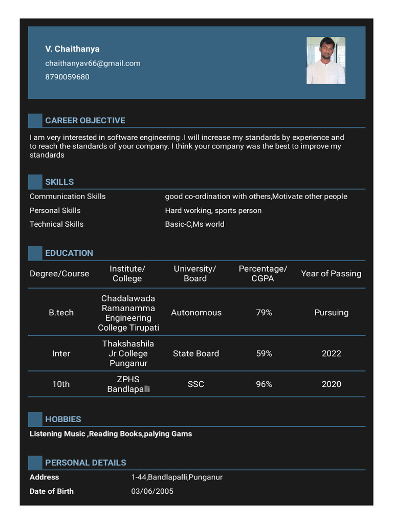 V.chaithanya 3 | PDF