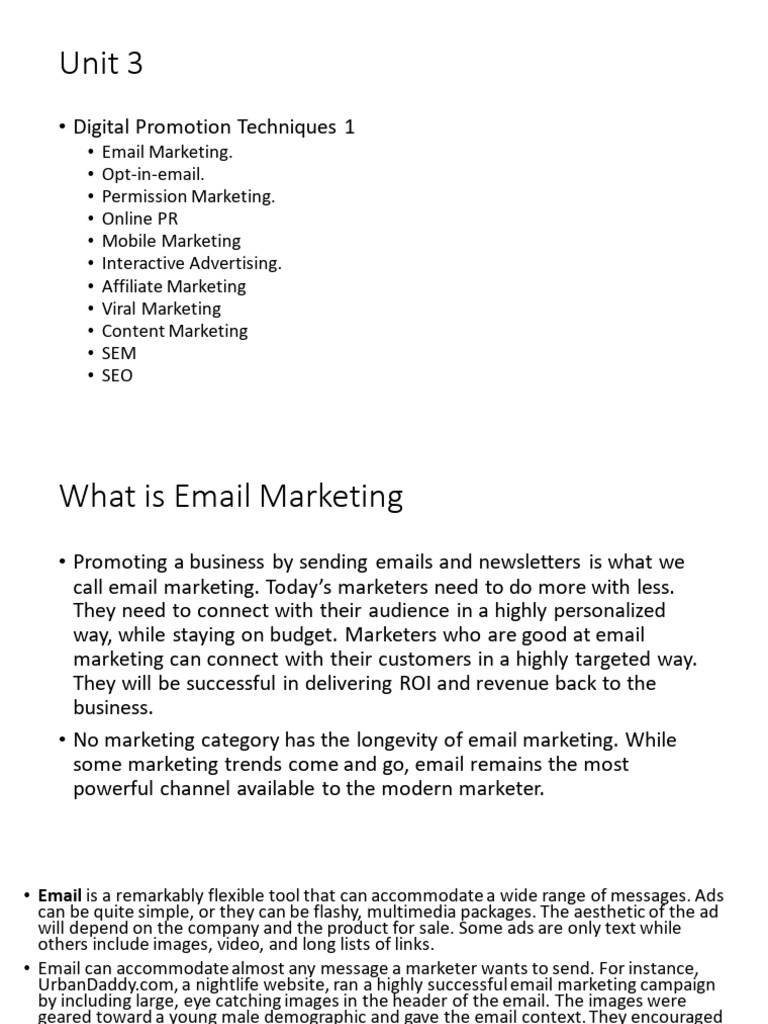 Digital Marketing Unit 3 | PDF | Mobile Marketing | Advertising