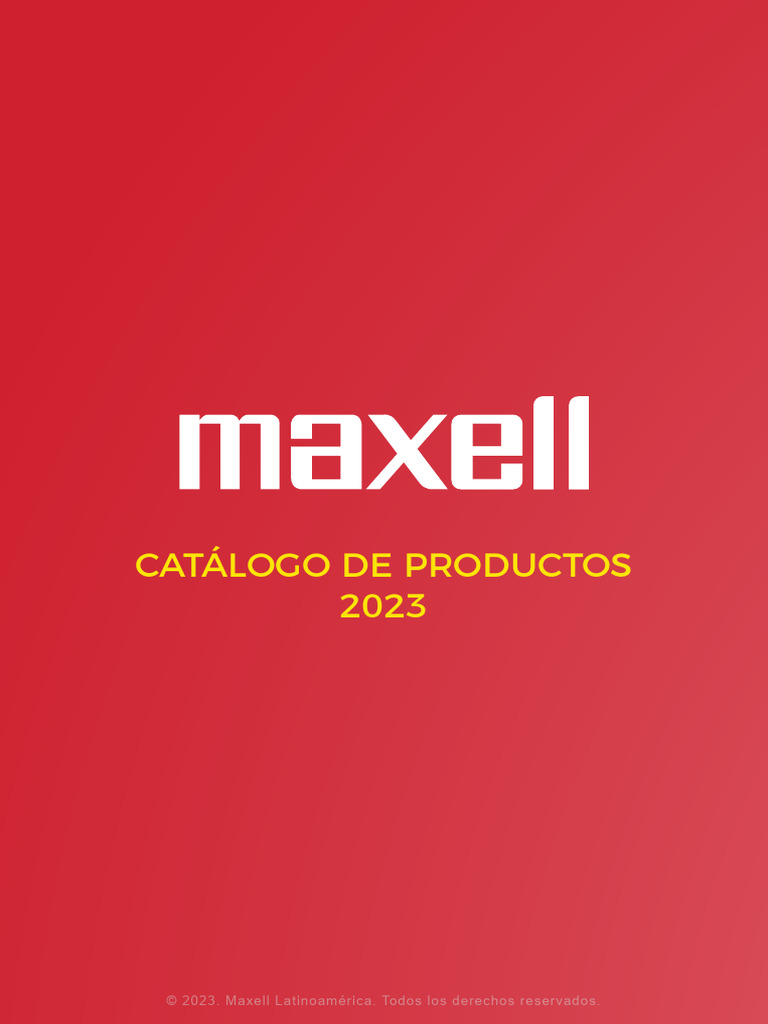Maxell - Catálogo 2023 - V2 | PDF | USB | Memoria USB