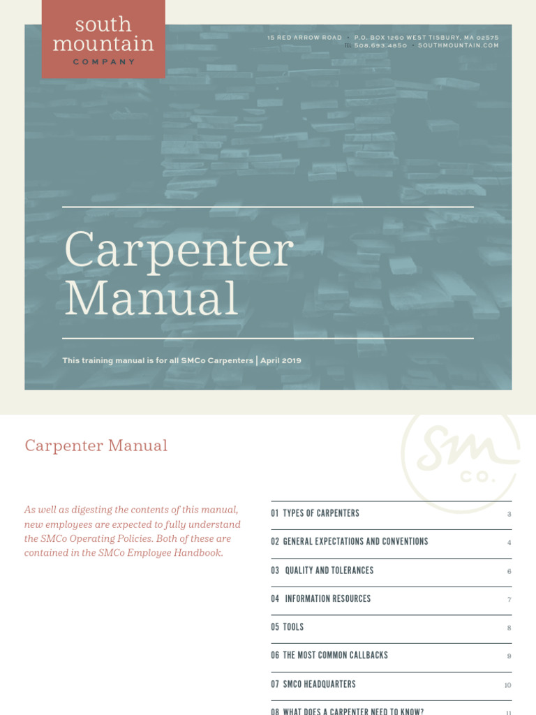 19 04 Carpenter Manual | PDF | Framing (Construction) | Carpentry