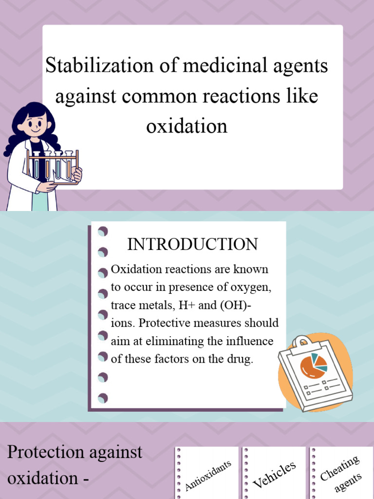 Stabilizing Medicinal Agents from Oxidation | PDF | Solvent | Antioxidant