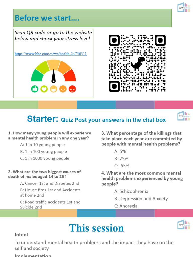 Lesson - Understanding Mental Health | PDF | Mental Disorder | Bipolar Disorder