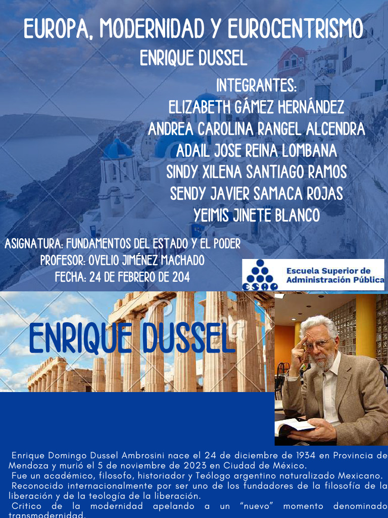 Europa, Modernidad y Eurocentrismo Enrique Dussel (2) - Comprimido | Descargar gratis PDF ...
