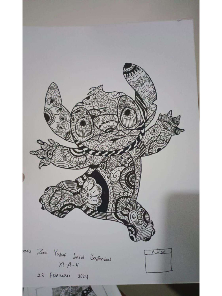 Contoh Karya Zentangle Art | PDF