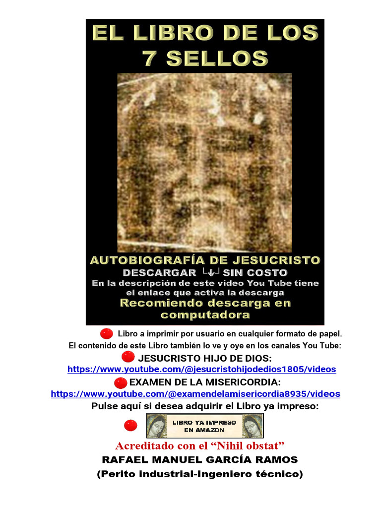 Libro de Los 7 Sellos-Autobiografía de Jesús | PDF | Jesús | María ...