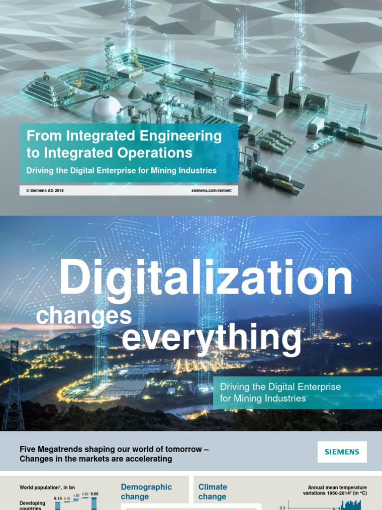 Digitalization in Mining Industry | PDF | Siemens | Automation