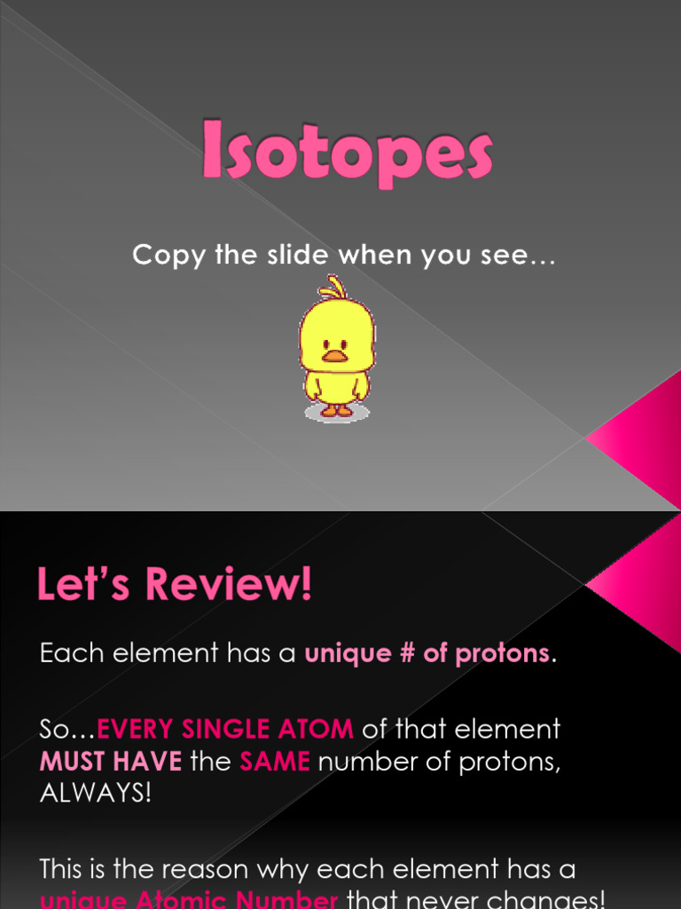 Isotopes Notes | PDF | Isotope | Chemical Elements