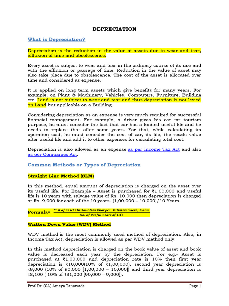 Depreciation-2 | PDF | Depreciation | Economies