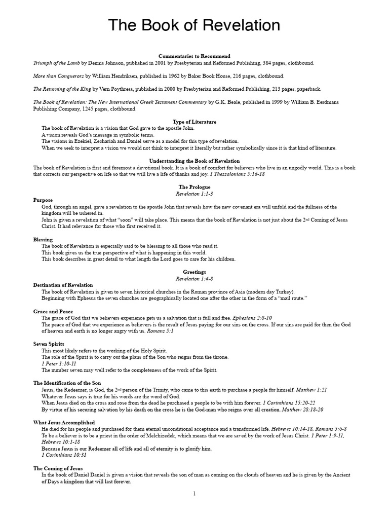 Revelation 2pdf | PDF | Book Of Revelation | Jesus