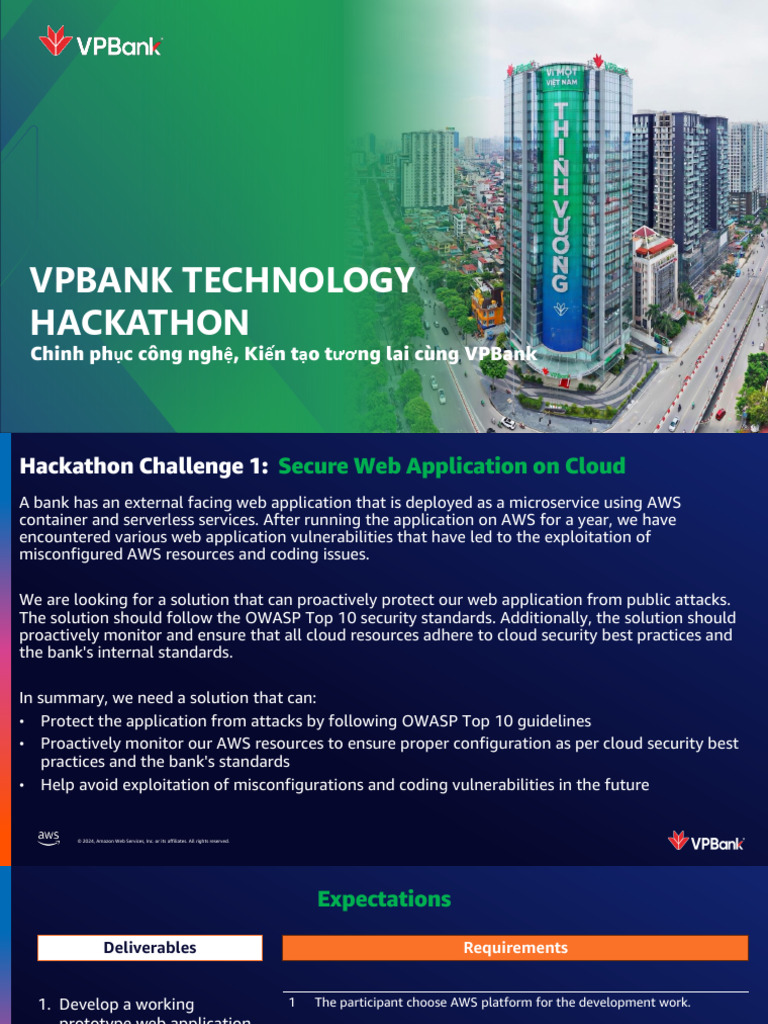 Hackathon Challenge Statements Final | PDF | Amazon Web Services | Cloud Computing