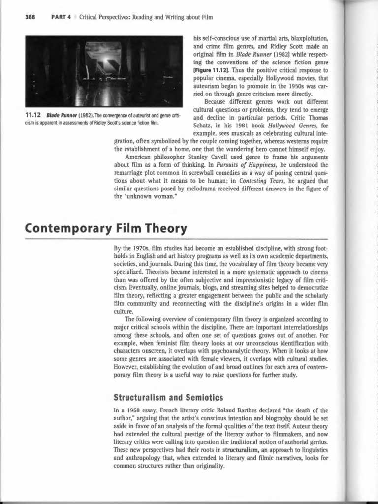 Structuralism in Contemporary Film Theory | PDF | Semiotics