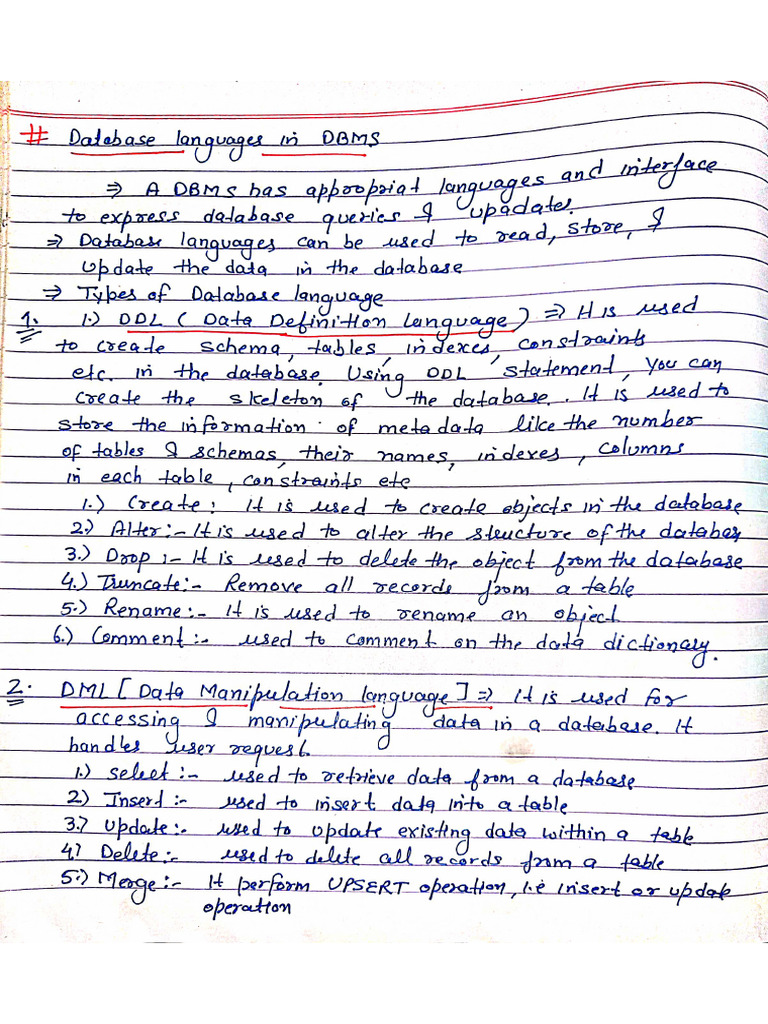 Database Language | PDF
