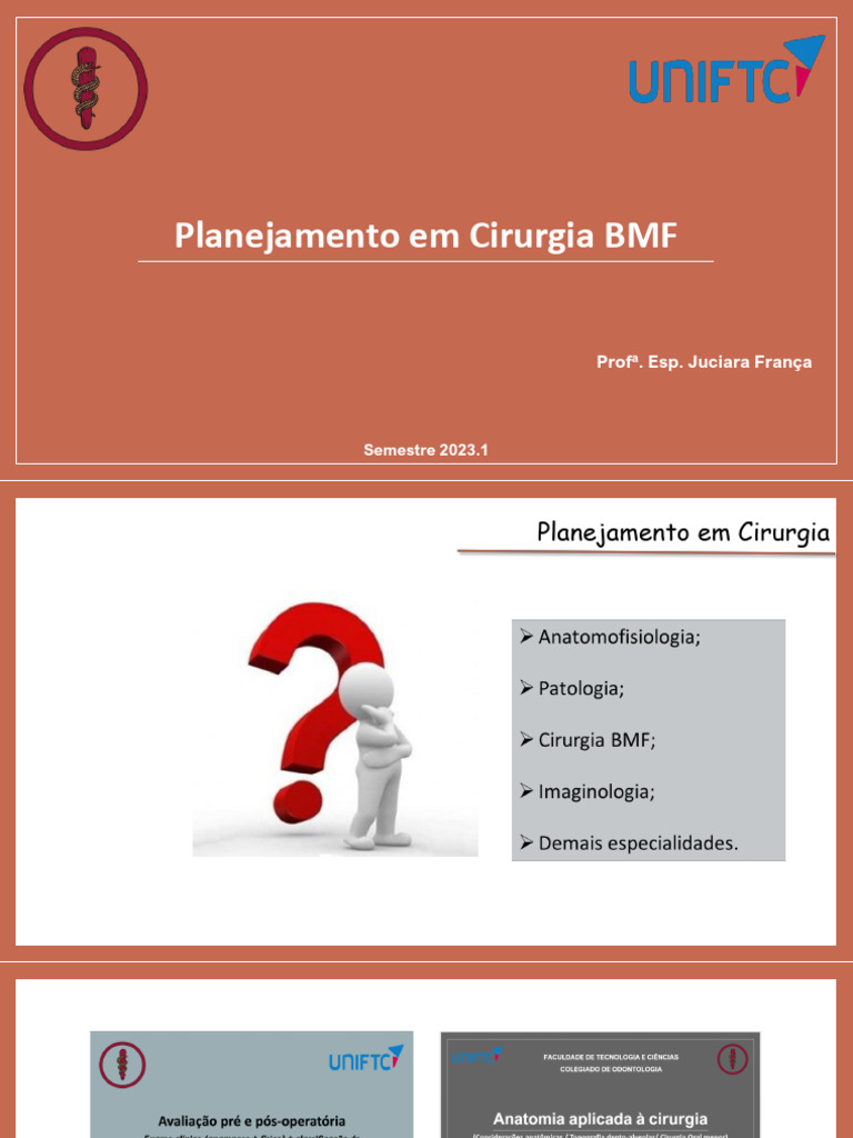 Aula 09 - Planejamento em Cirurgia BMF | PDF | Odontologia | Sistema de saúde