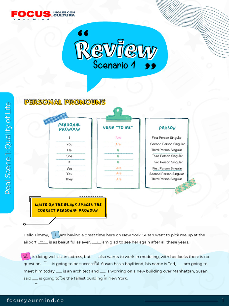 Escenario 1 | PDF | Grammar | Linguistic Morphology