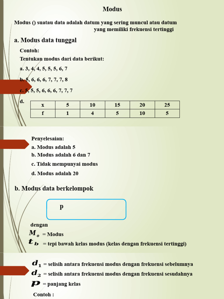 Statistika (Modus) | PDF