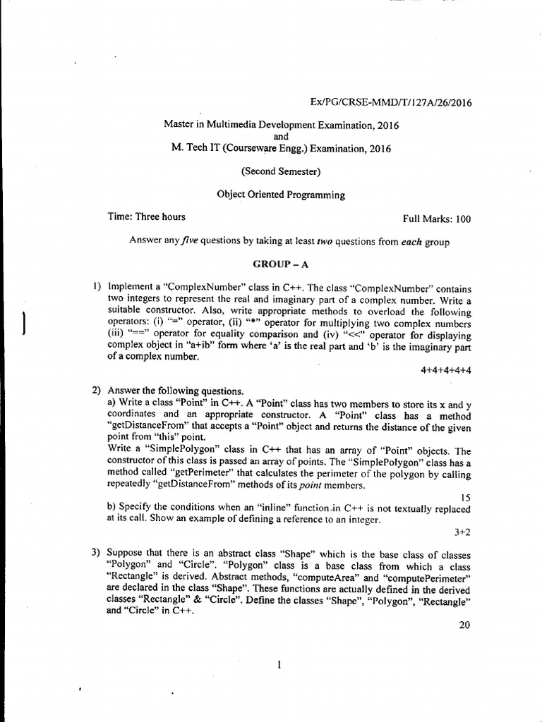 Object Oriented Programming | PDF