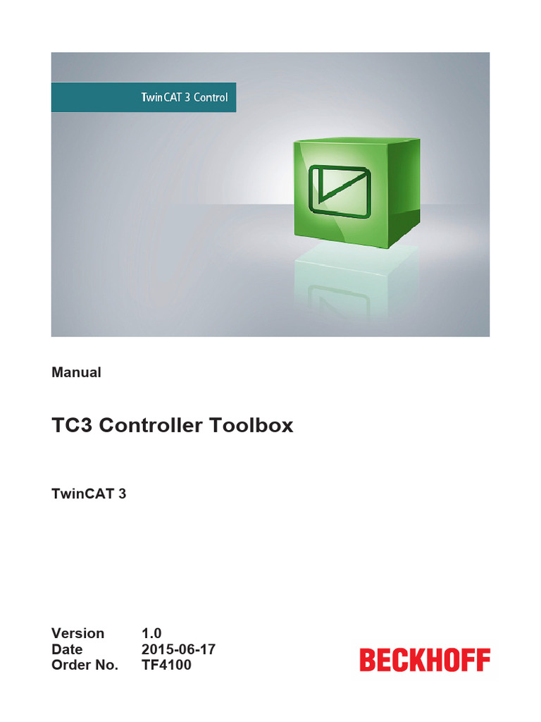 TF4100 TC3 Controller Toolbox EN | PDF | Parameter (Computer Programming) | Function (Mathematics)