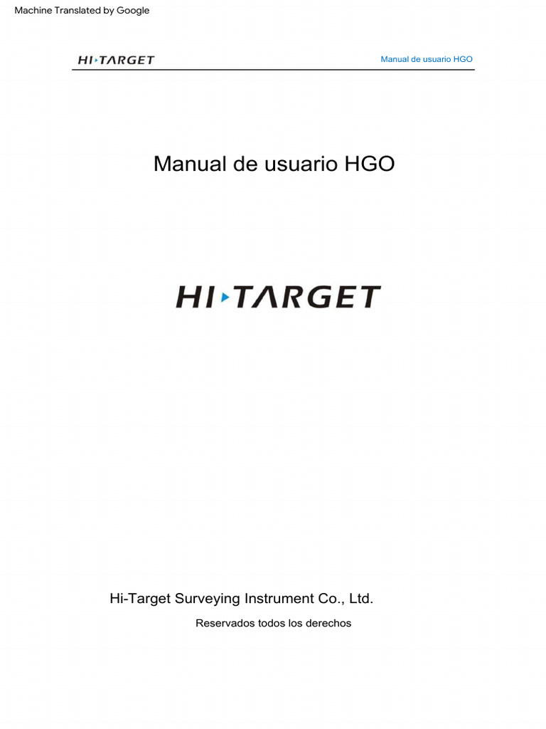 Hi Target Geomatics Office Manual For GPS Data Proccess TRADUCIDO | PDF ...