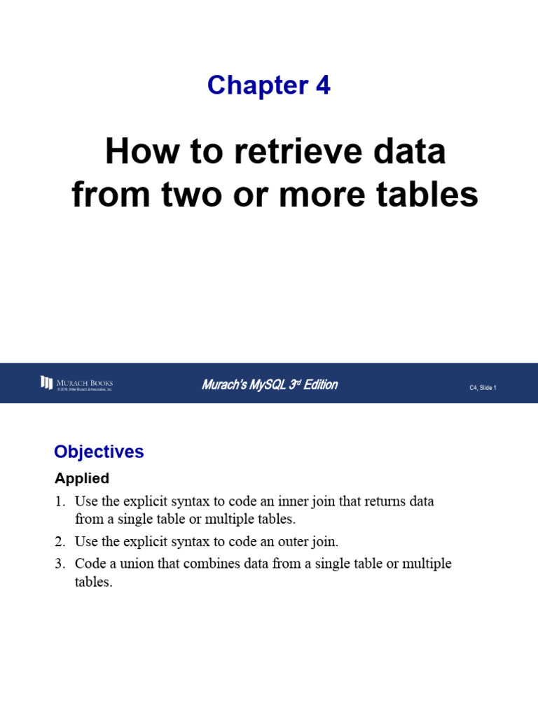 Chapter 4 Slides | PDF | Sql | Computing