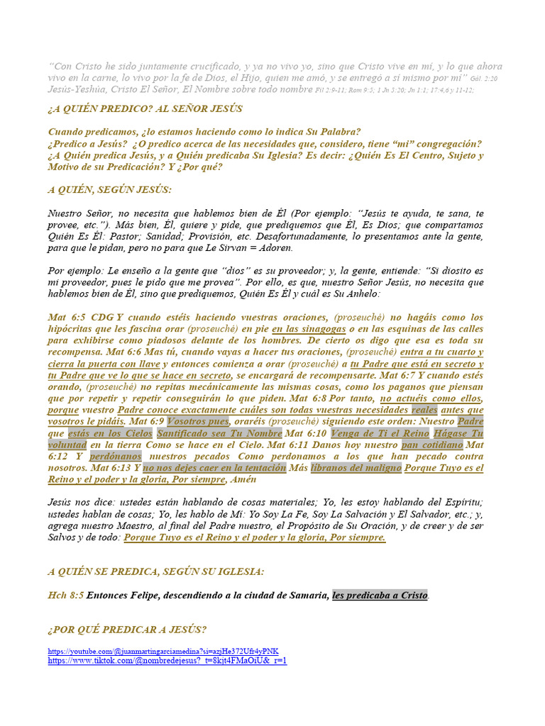 El Nombre de Dios y Sus Atributos. | PDF | Cristo (título) | Creencia religiosa y doctrina