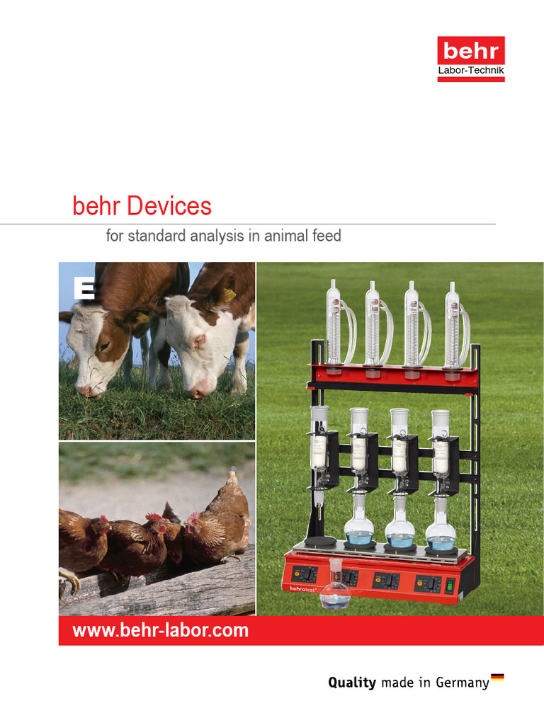 Brochure - Animal Feed Analysis | PDF | Chemistry | Chemical Substances
