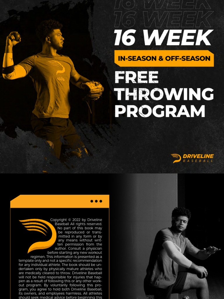 Free 16-Week In-Season and Off-Season Throwing Program | PDF ...