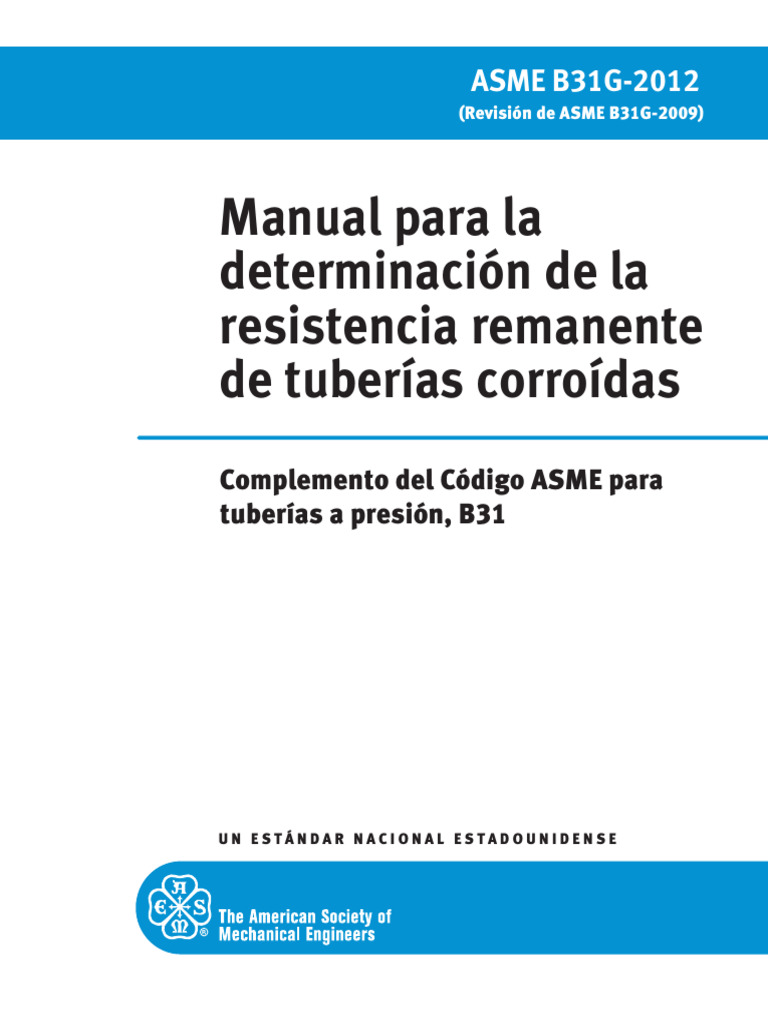 Asme B31G-2012 | PDF | Patentar