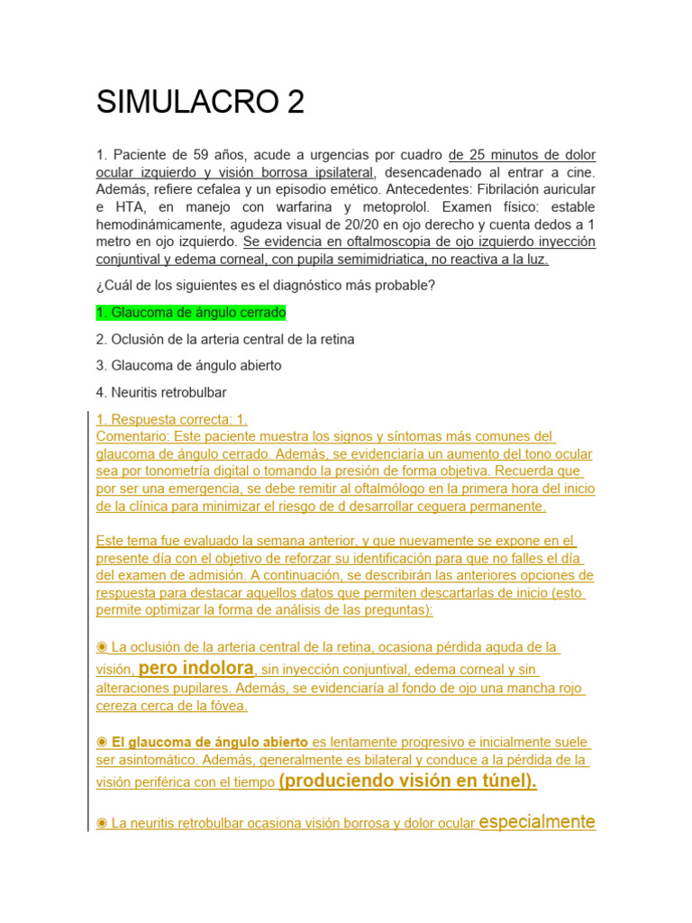 Simulacro 2 | PDF | El embarazo | Psicoterapia