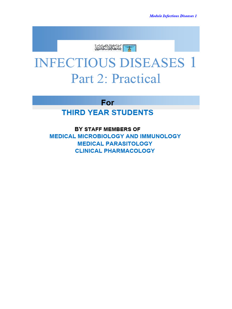 Infectious Diseases 1-Part 2-Practical | PDF | Disinfectant | Growth Medium