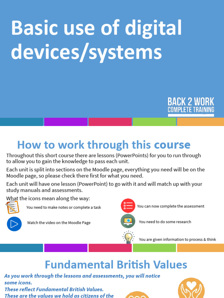 U1 Basic Use of Digital Devices Systems Powerpoint | PDF | Copyright ...
