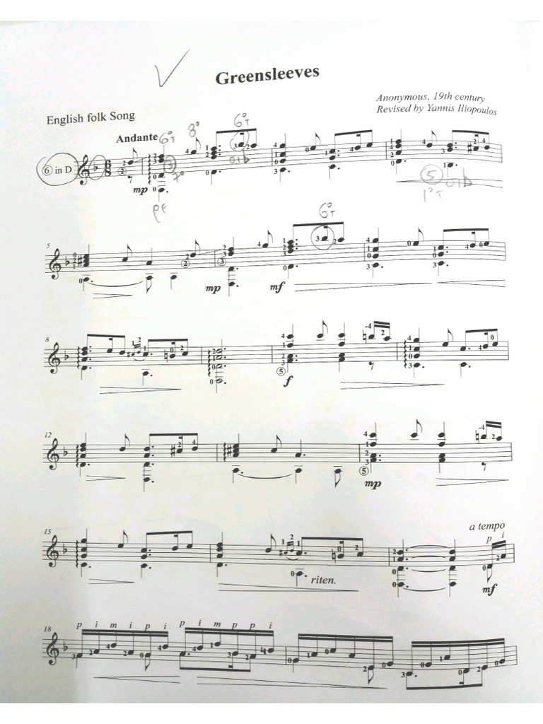GREENSLEEVES | PDF