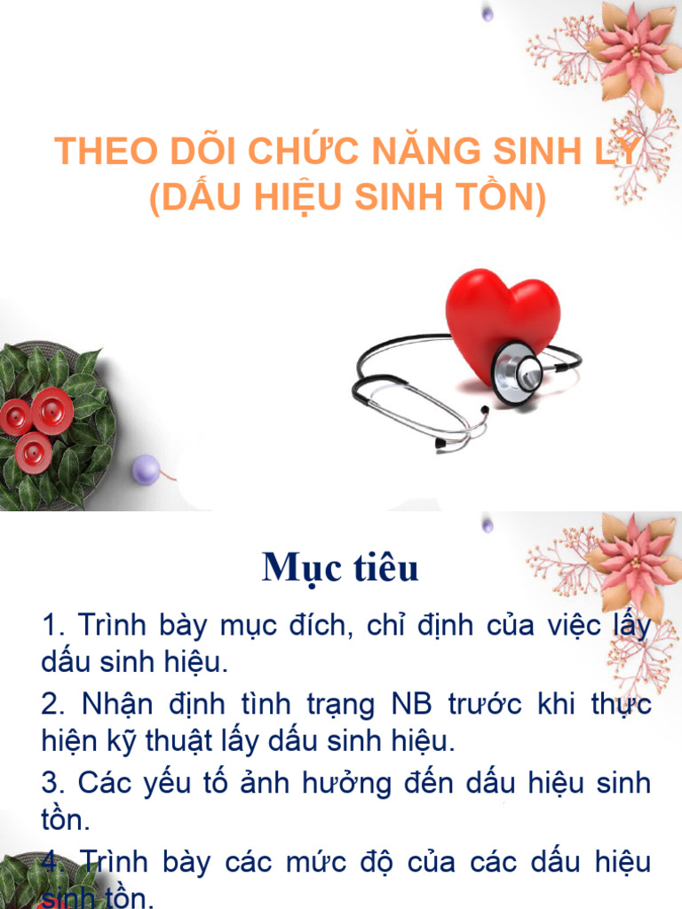 Theo Doi Dau Hieu Sinh Ton | PDF