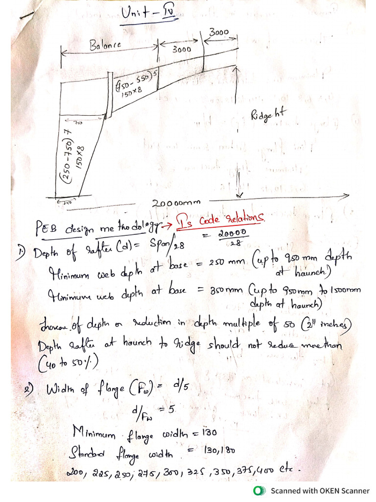 PEB Design Methodology Notes | PDF