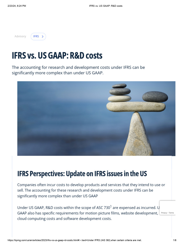 KPMG - IFRS vs. US GAAP - RD Costs | PDF | International Financial ...