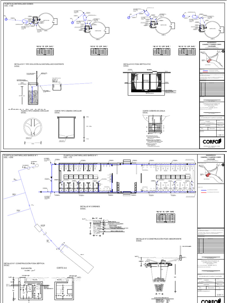 B8 PlanosAlcantarilladoCampingCalafquen | PDF