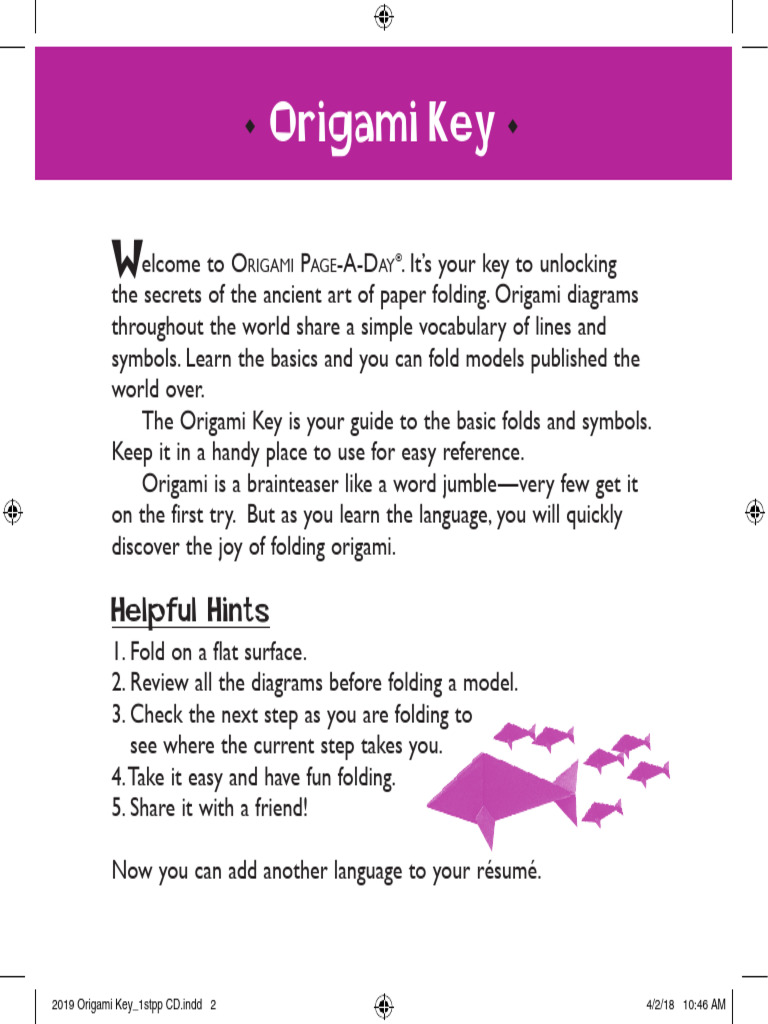 Origami Key | PDF | Origami | Printing Materials