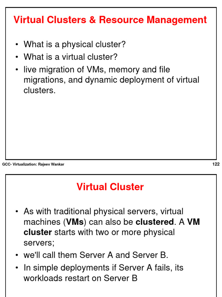 Virtual ClustersCC | Download Free PDF | Computer Cluster | Virtual Machine