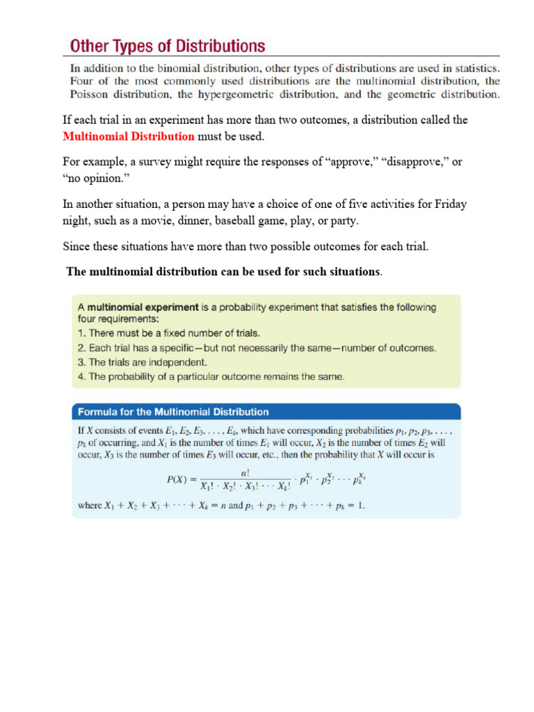 Multinomial Distribution | PDF Multinomial Distribution | PDF