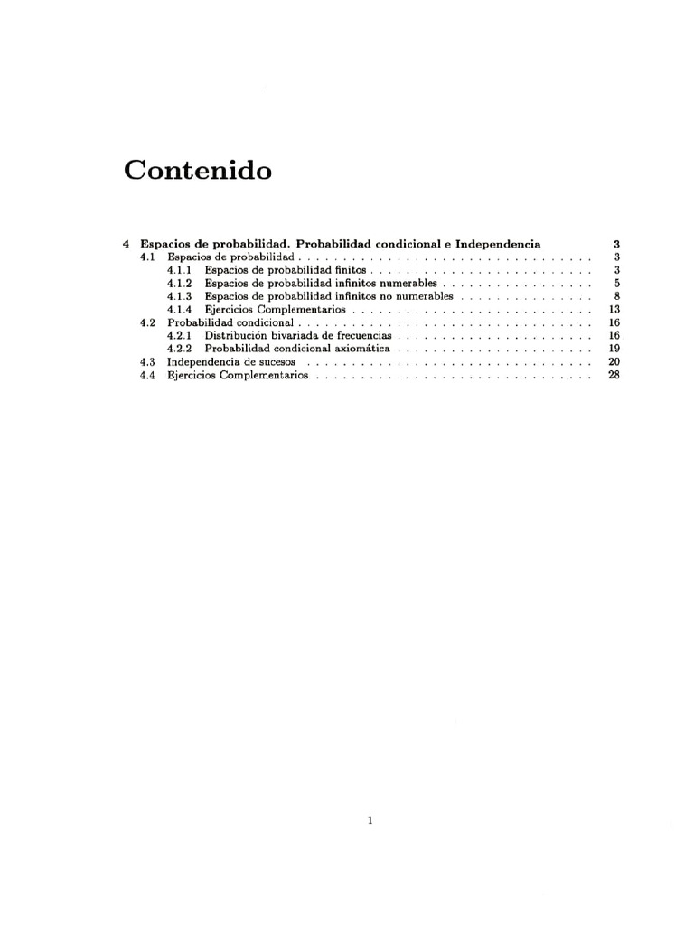 Capitulo 4 Espacio de Probabilidad, Probabilidad Condicional e Independencia (Orlando Avila Blas ...