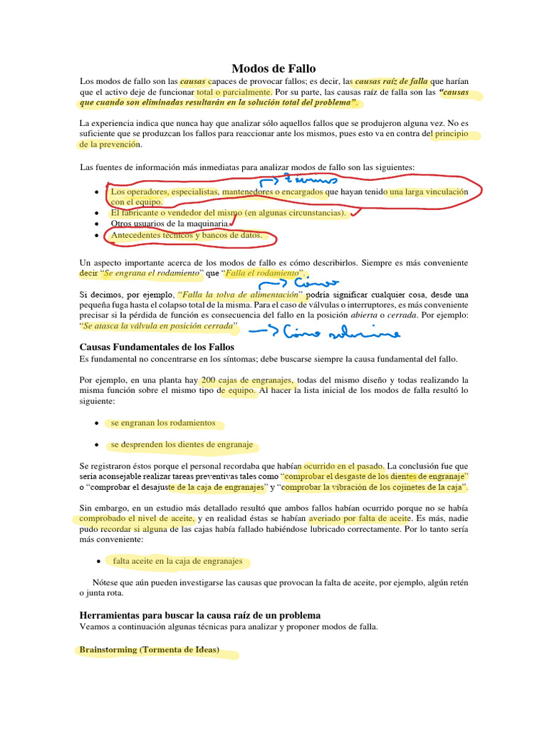 Modos de Falla | PDF | Engranaje | Rodamiento (Mecánico)