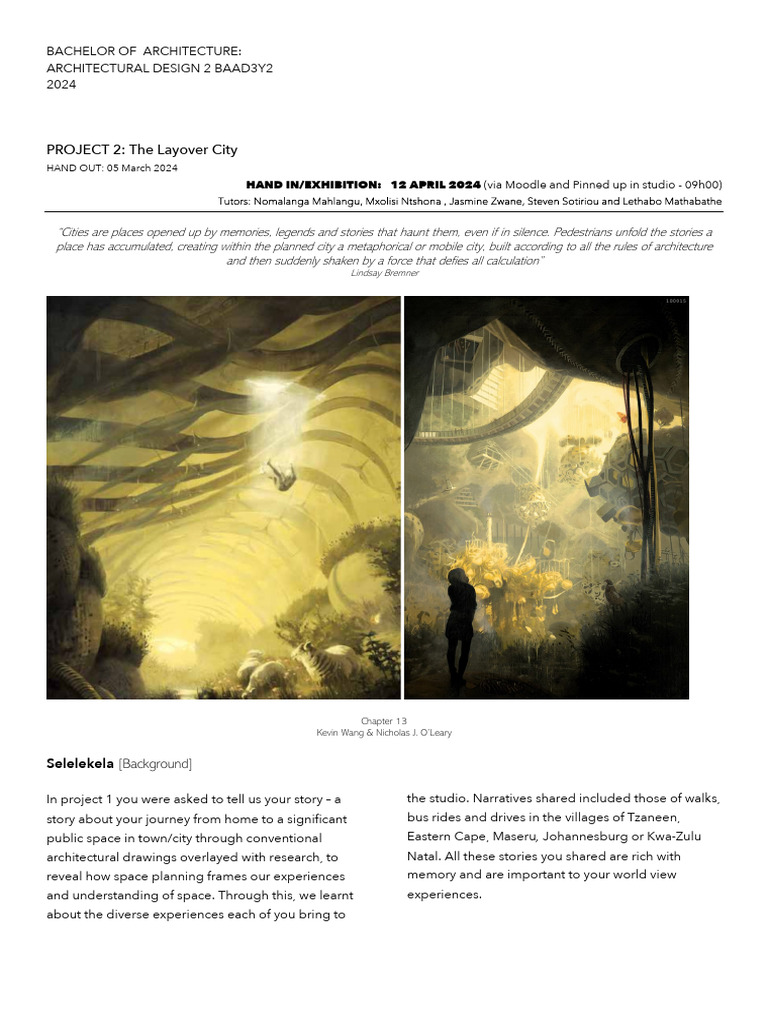 Project 2 - The Layover City | PDF | Storytelling | Drawing