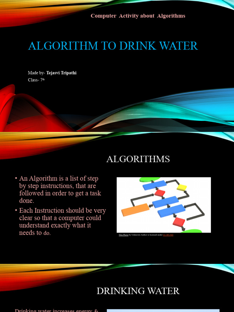 Algorithm To Drink Water | PDF