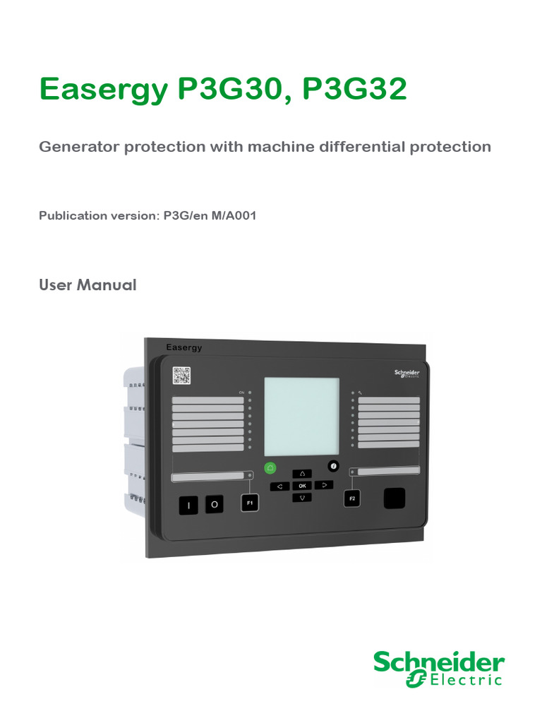 Easergy P3G3x - User Manual - P3G - EN - M - A001 - 26-10-2017 | PDF ...