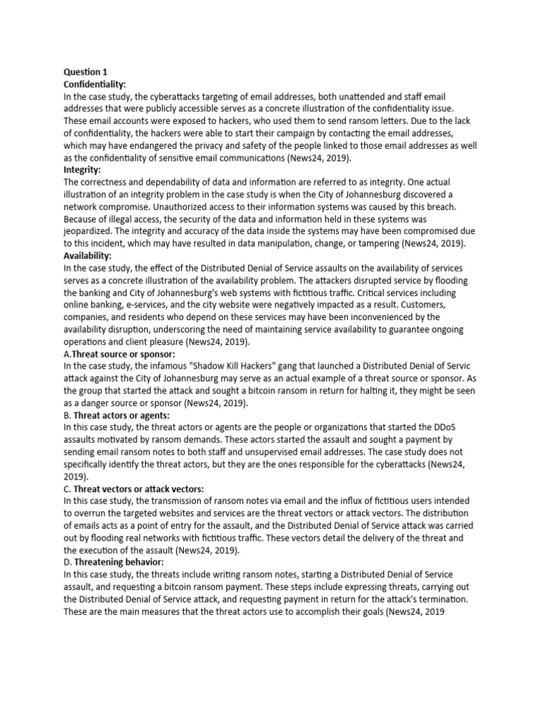 Ice Task 3 | PDF | Denial Of Service Attack | Cyberspace