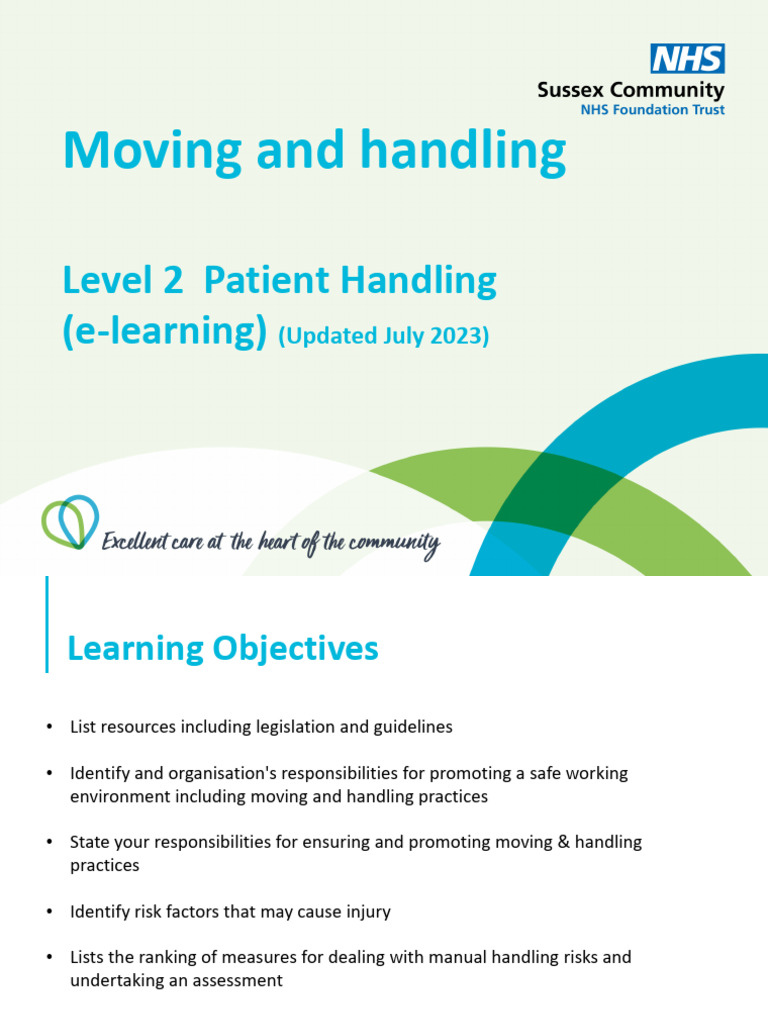 Moving and Handling Elearning Theory | PDF | Risk Moving and Handling Elearning Theory | PDF | Risk