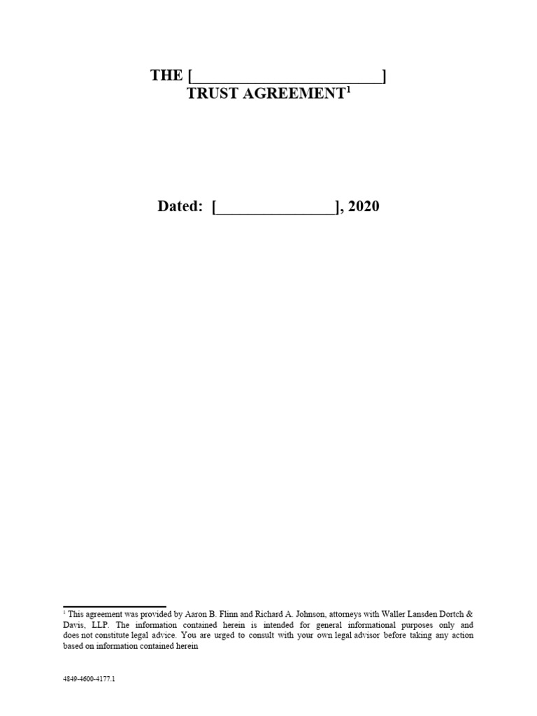 Special Purpose Trust Agreement | PDF | Trustee | Fiduciary