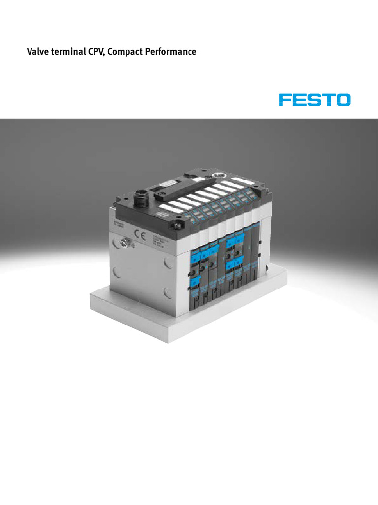 Valve Terminal CPV, Compact Performance | PDF | Electrical Connector | Valve