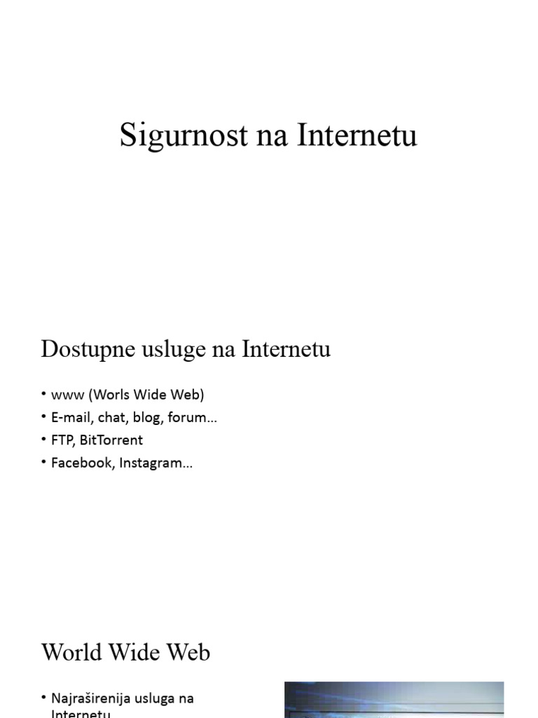 Sigurnost Na Internetu | PDF